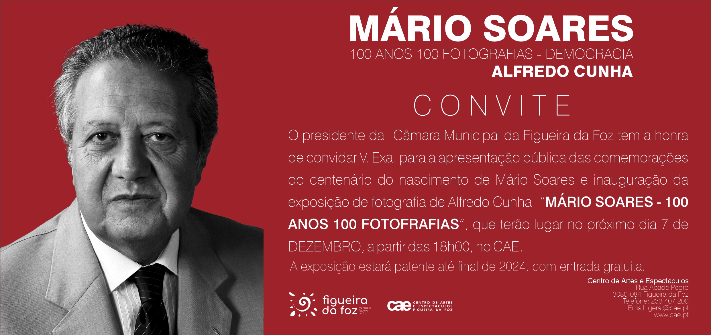 “MÁRIO SOARES – 100 ANOS 100 FOTOGRAFIAS” no CAE | Figueira TV
